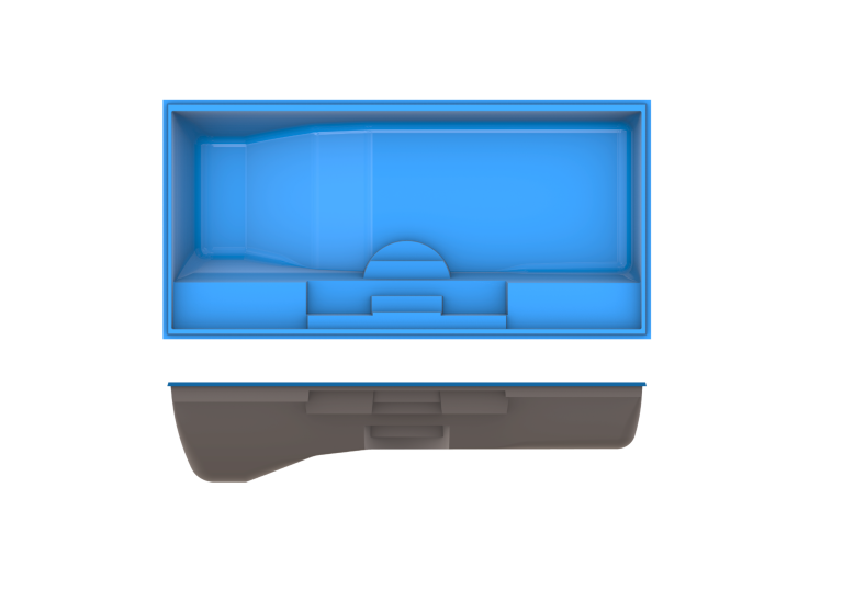 Rectangle Fiberglass Pools by Rainforest